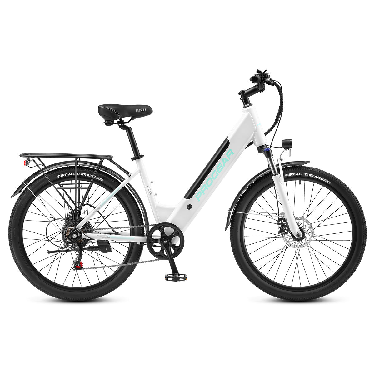 E-Sierra Ladies Hybrid E-Bike - Whisper White – Progear Bikes