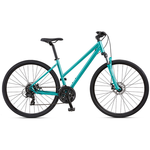 Adventurer Dual Sport A3 Low Step Through Hybrid Bike 18" Turquoise ...